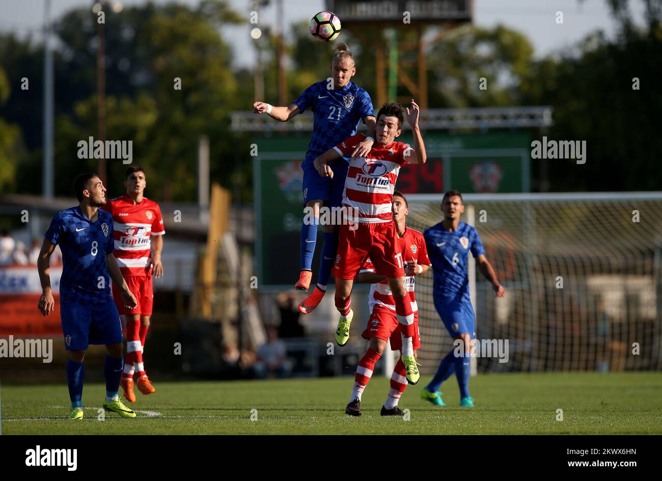 31.08.2016., Sisak, Croatia - Croatian national football team played a ...