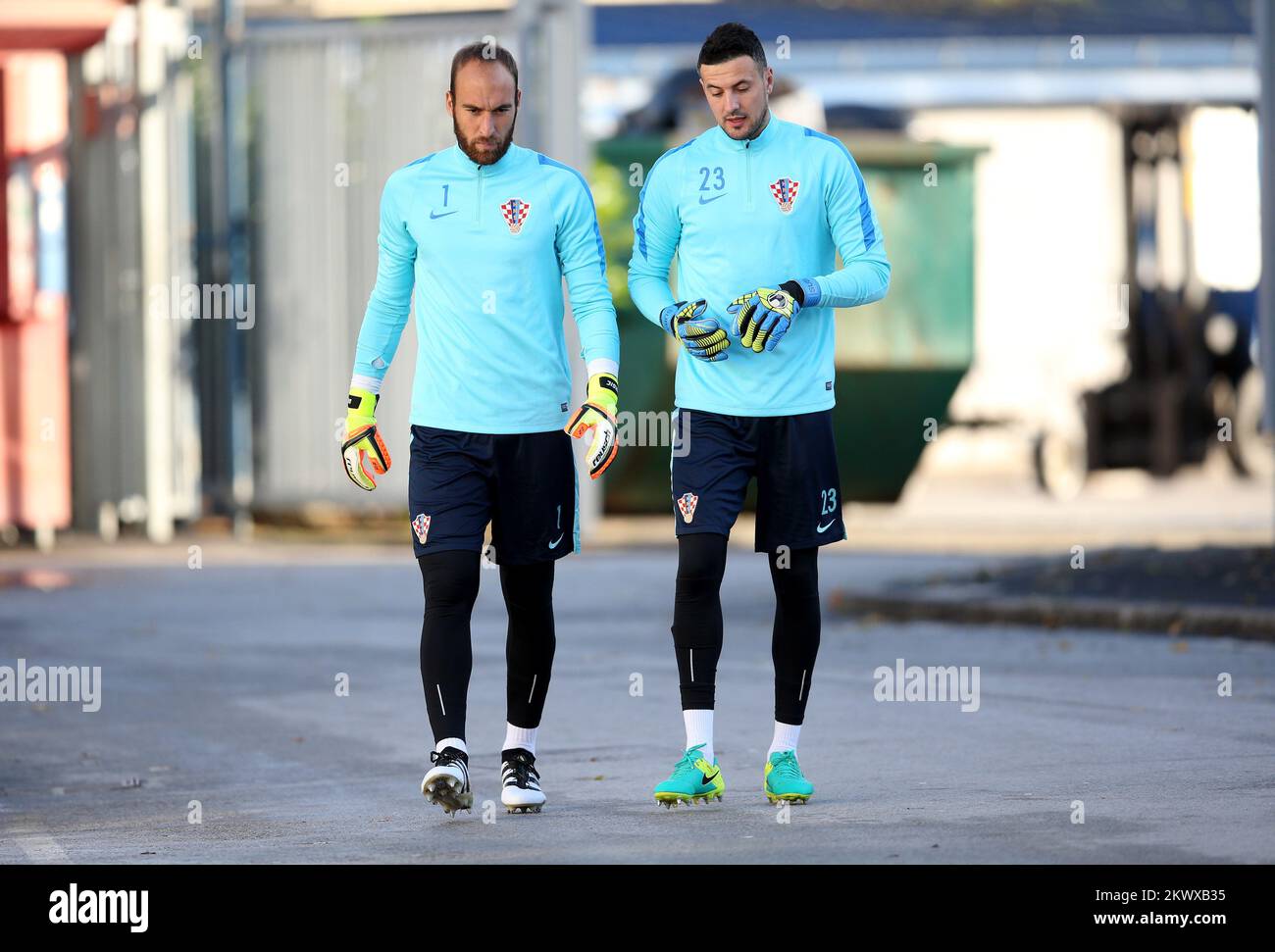 03.10.2016., Croatia, Zagreb - Training of the Croatian football team ...