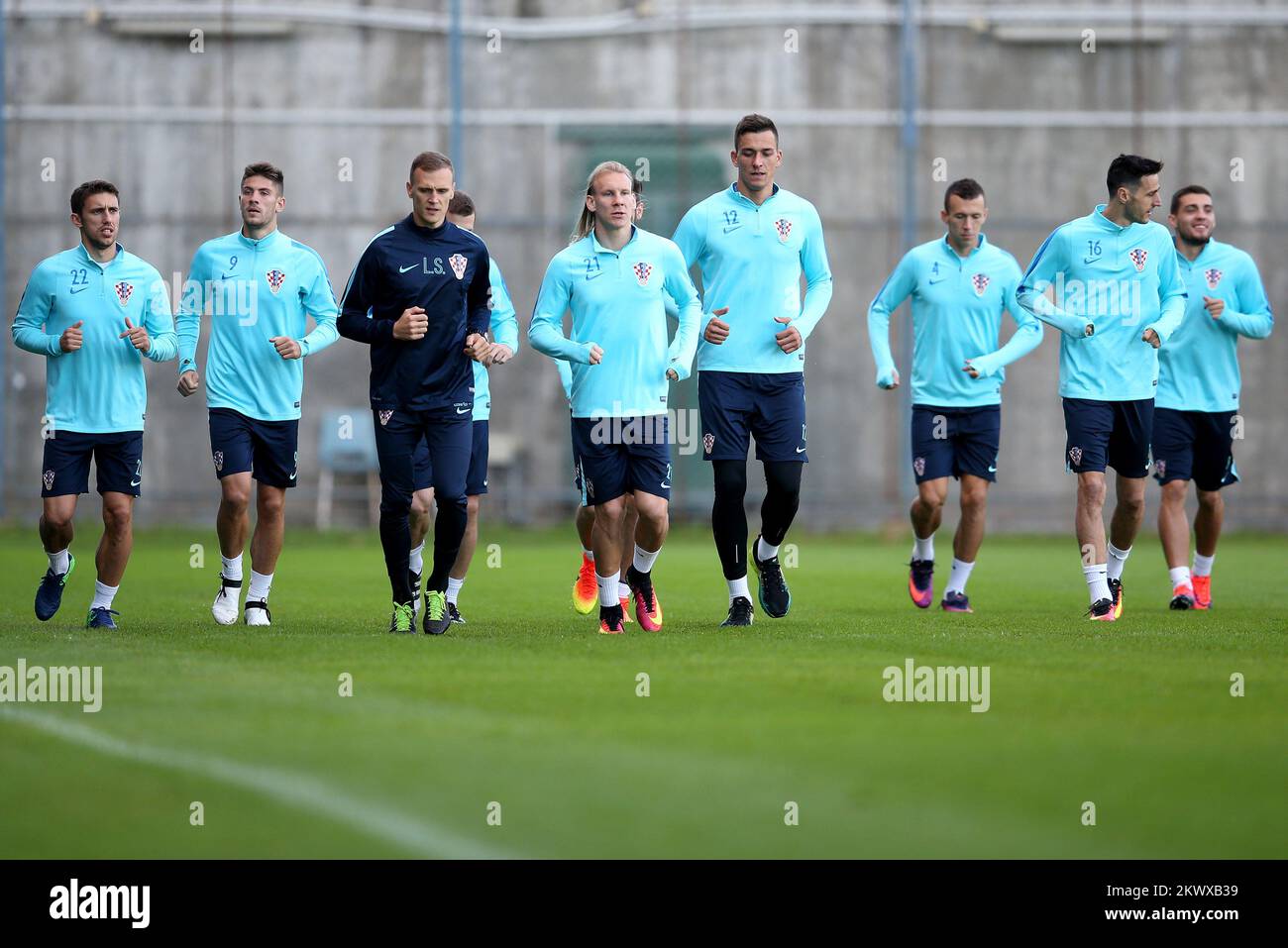 03.10.2016., Croatia, Zagreb - Training of the Croatian football team ...