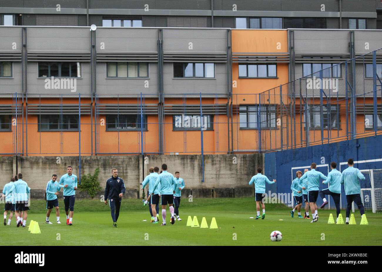 04.10.2016., Croatia, Zagreb - Training of the Croatian football team ...