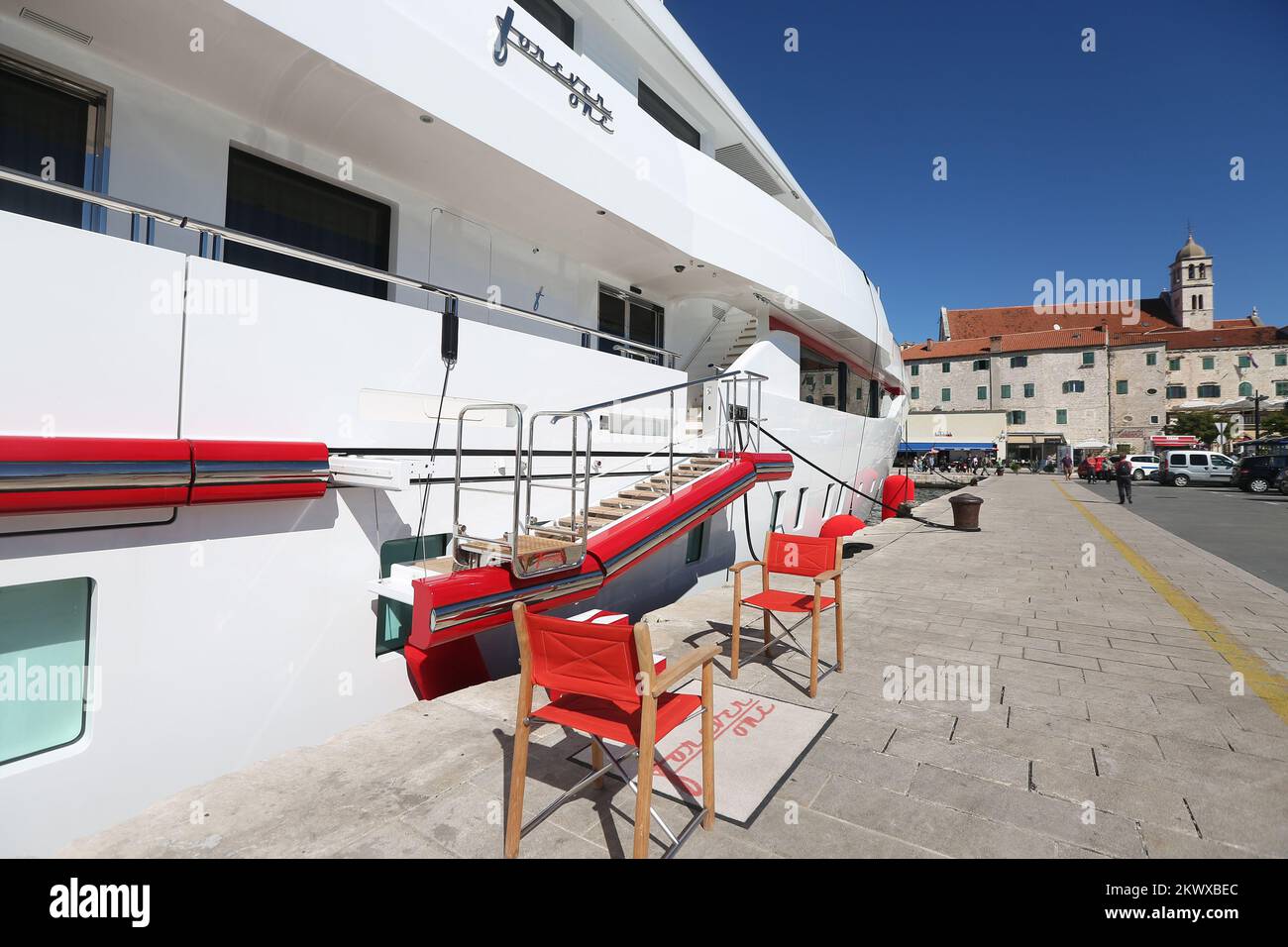 04 10 2016 Sibenik Croatia The Yacht Forever One Is Owned By Bruce 04-10-2016-sibenik-croatia-the-yacht-forever-one-is-owned-by-bruce