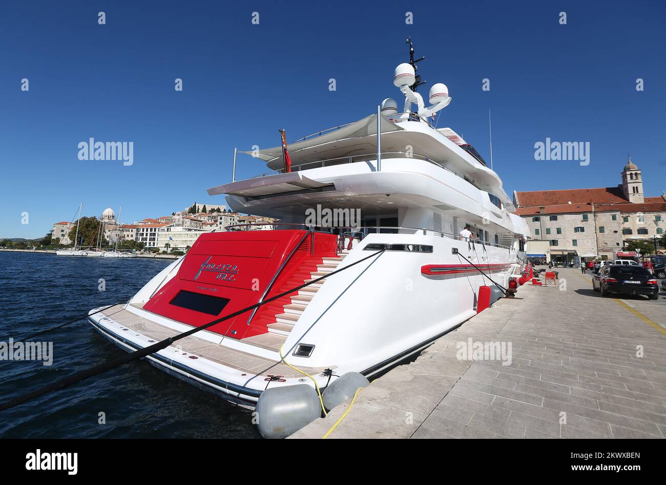 04 10 2016 Sibenik Croatia The Yacht Forever One Is Owned By Bruce 04-10-2016-sibenik-croatia-the-yacht-forever-one-is-owned-by-bruce