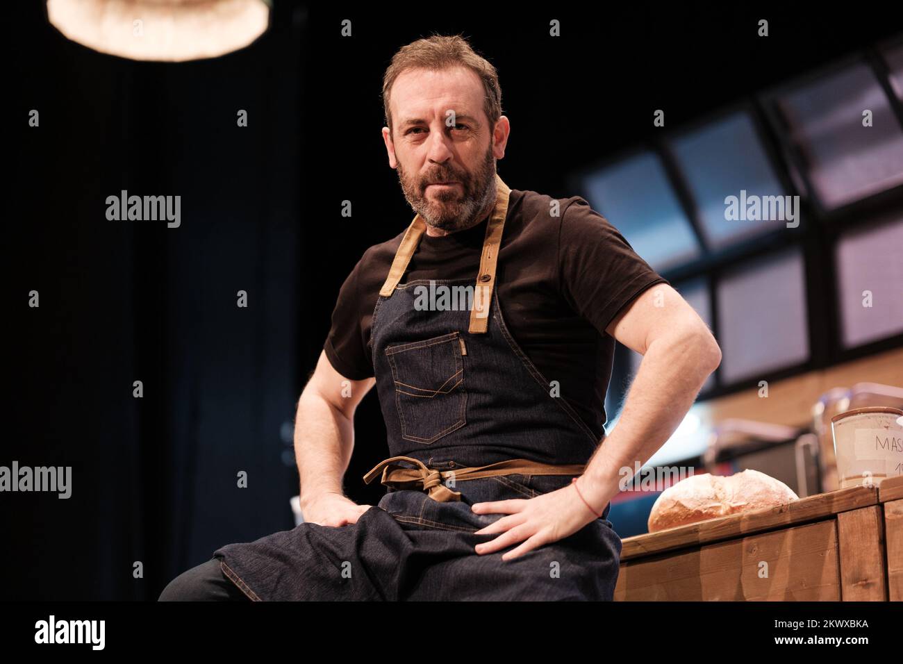Actor Antonio Molero poses during the presentation of the play "Una ...