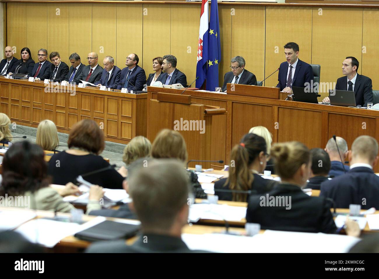 Plenkovic at the first session on the 9th assembly of the Croatian ...