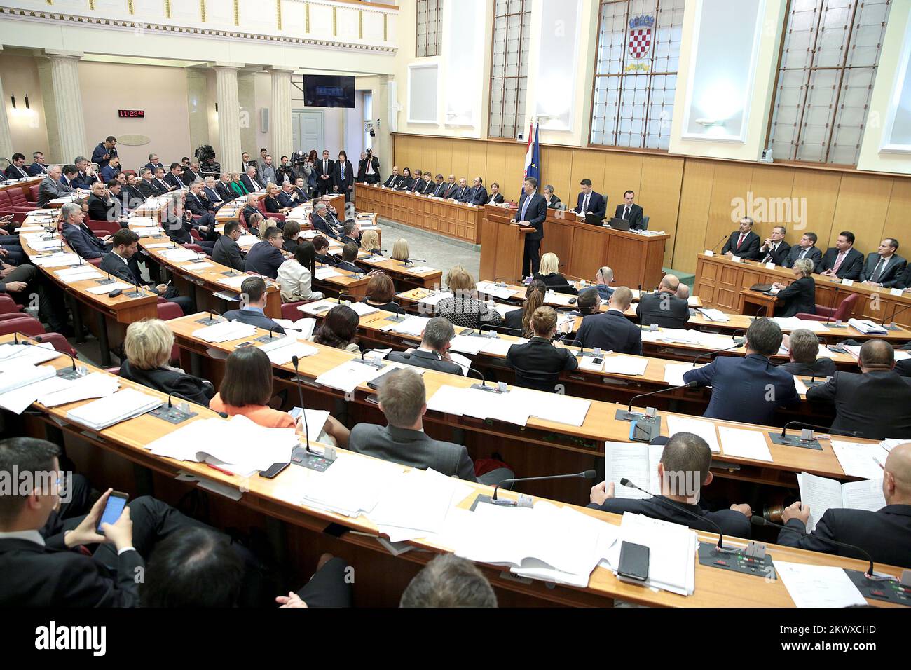 Plenkovic at the first session on the 9th assembly of the Croatian ...