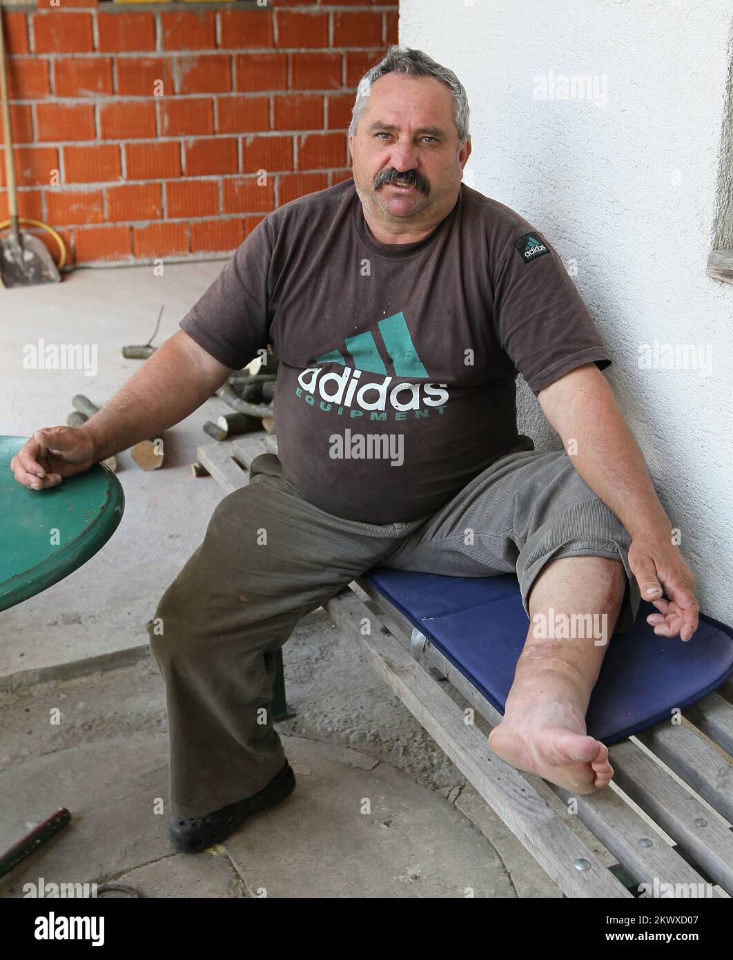 12.05.2011., Croatia, Koprivnica - Six year old Ivan Stojiljkovic on ...