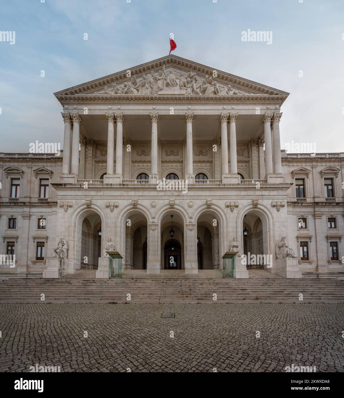Sao Bento Palace - Portuguese Parliament - Lisbon, Portugal Stock Photo ...