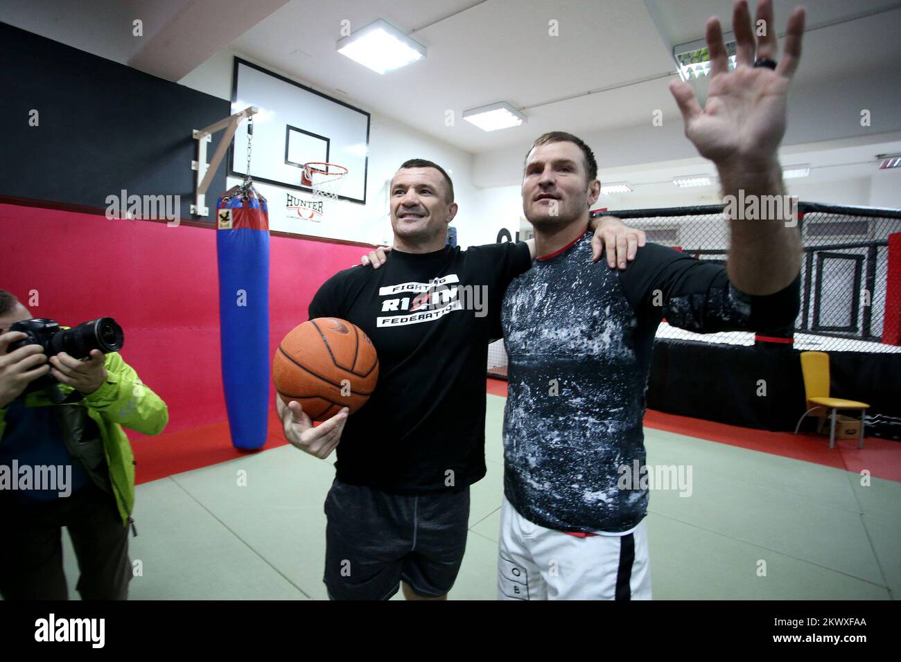 03.11.2016., Zagreb, Croatia - UFC heavyweight champion Stipe Miocic ...