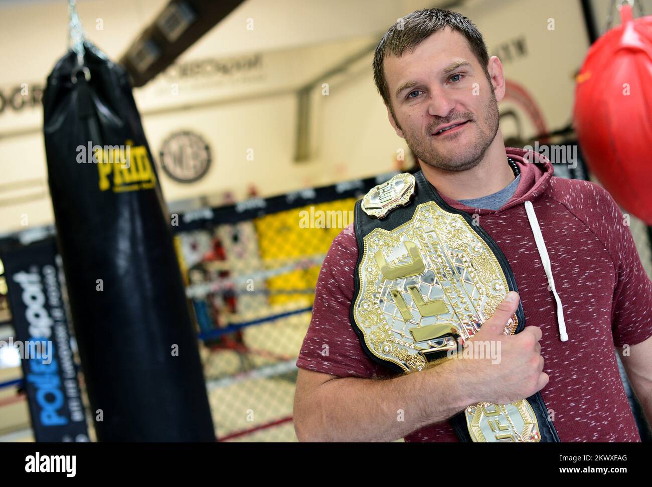 03.11.2016. , Croatia, Zagreb - UFC fighter Stipe Miocic in the martial ...