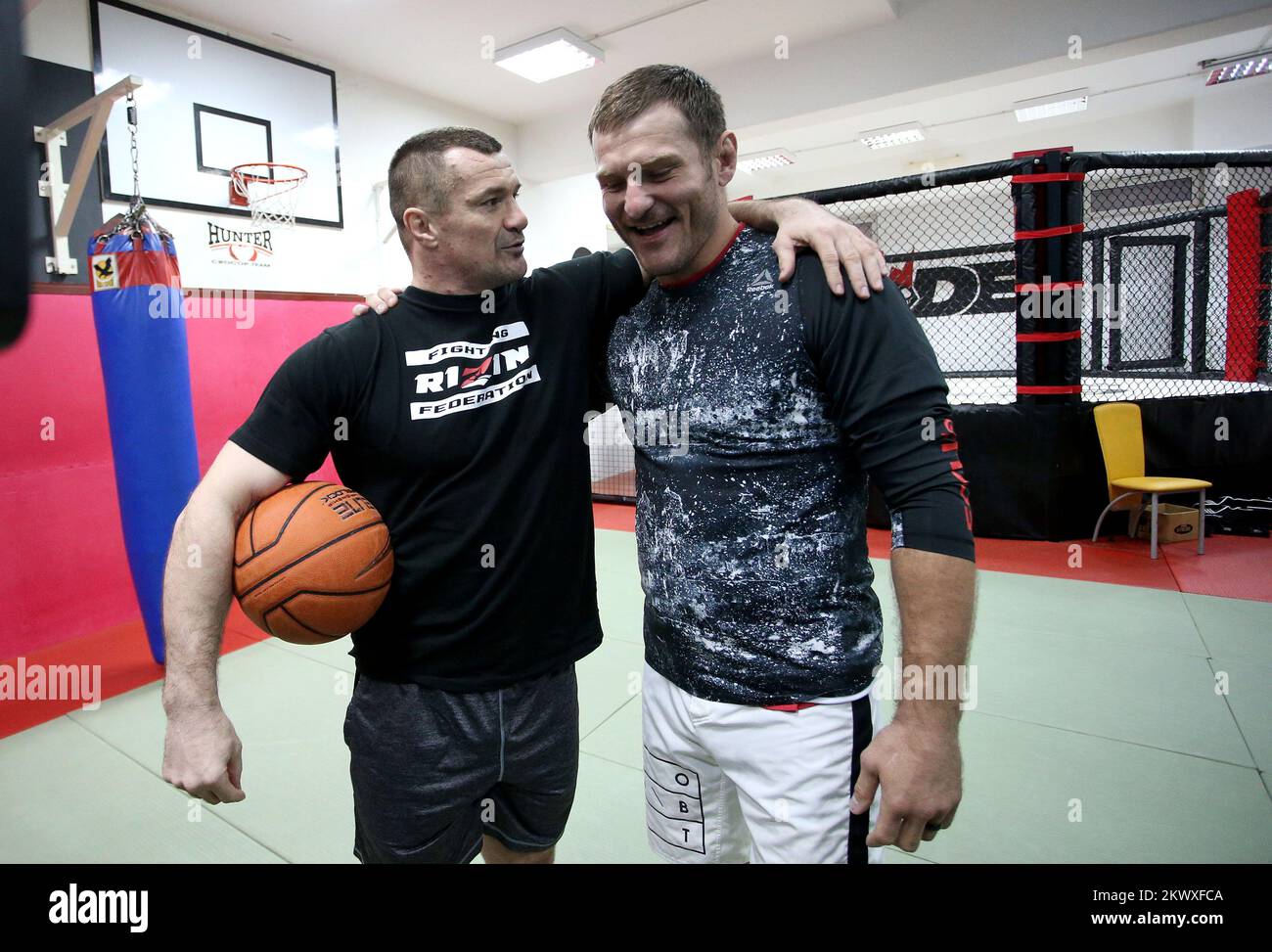 03.11.2016., Zagreb, Croatia - UFC heavyweight champion Stipe Miocic ...