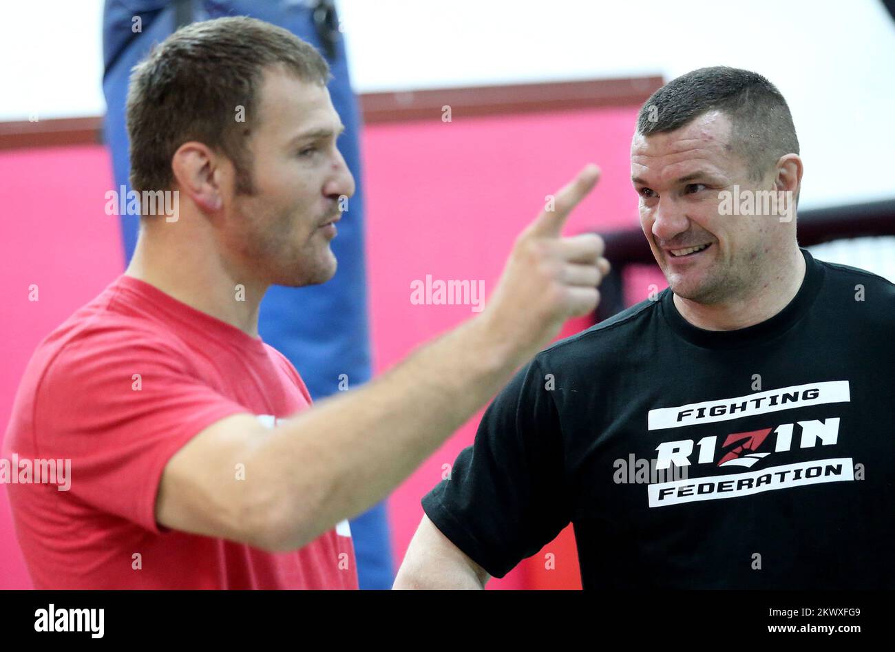 03.11.2016., Zagreb, Croatia - UFC heavyweight champion Stipe Miocic ...