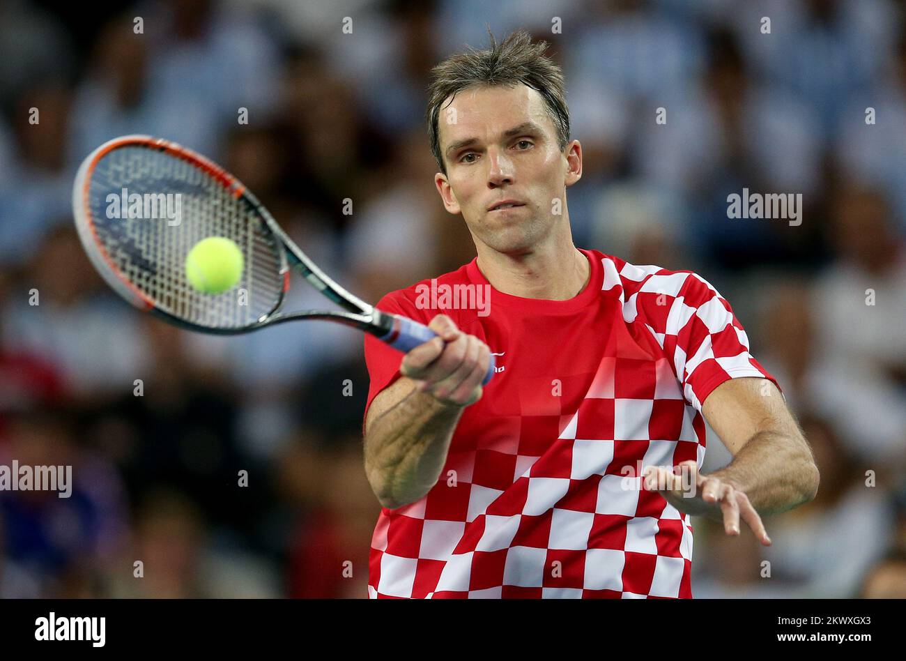 Ivo Karlovic - Federico Delbonis.Ivo Karlovic during the 2016 Davis Cup ...