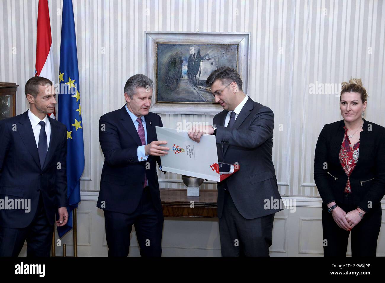 20.12.2016., Croatia, Zagreb - Croatian Prime Minister Andrej Plenkovic received on official ...