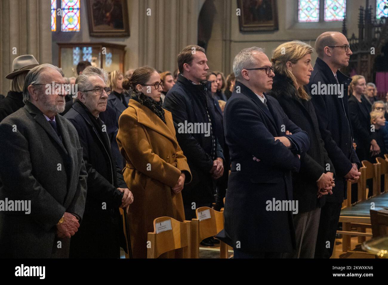 Open Vld's Herman De Croo, Willy Claes, State Secretary Nicole de Moor ...