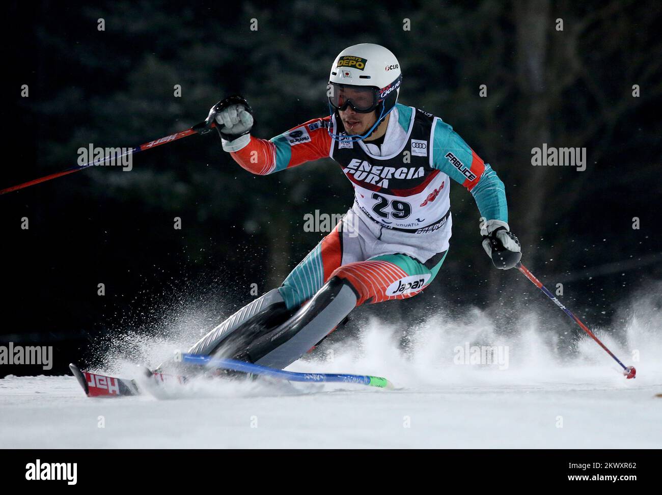 05.01.2017., Croatia, Zagreb - Men's slalom race of Audi FIS Ski World Cup Snow Queen Trophy on ...