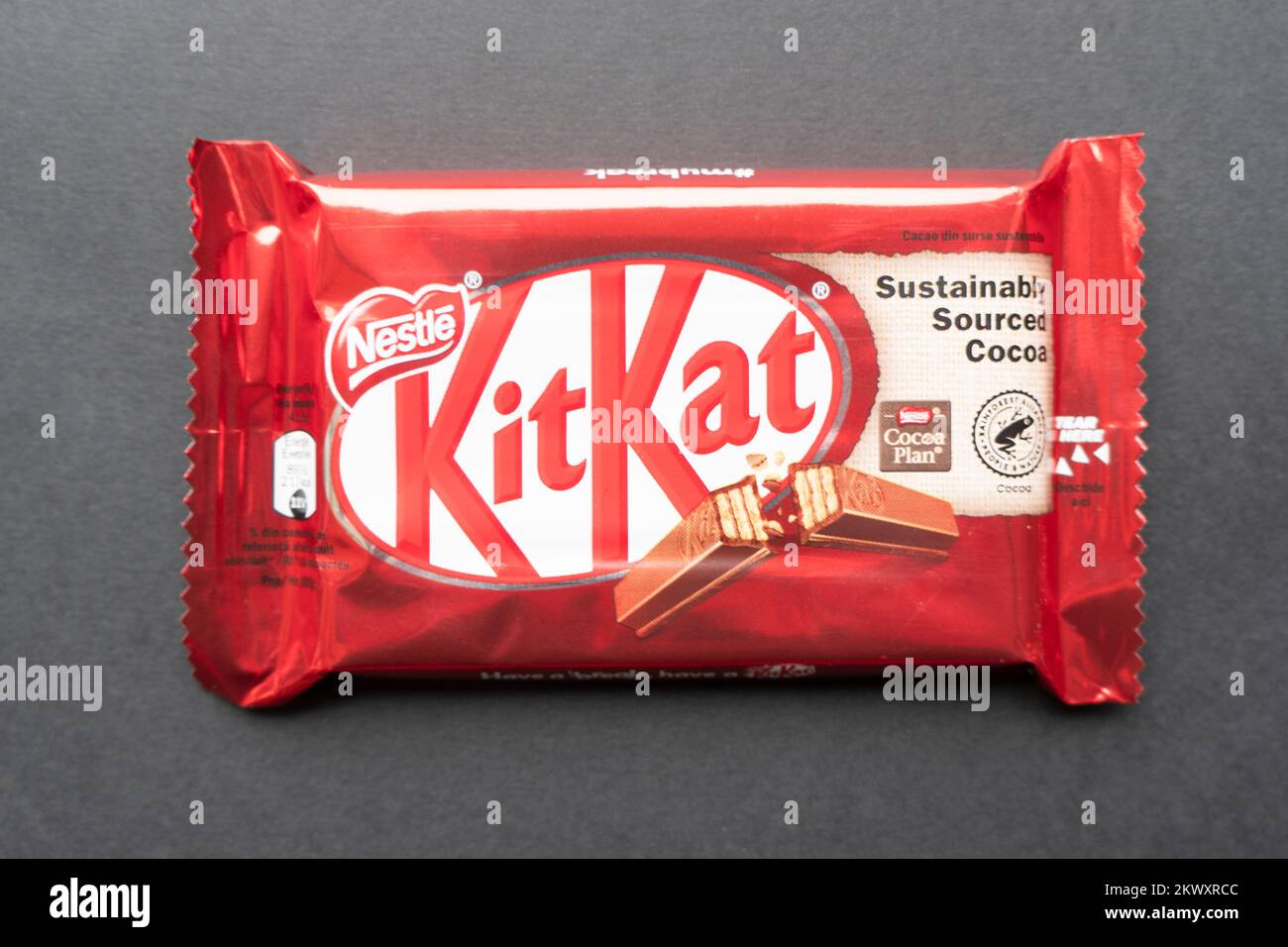 Yerevan, Armenia, November 27, 2022: Kit Kat chocolate wafer bar. Kit ...