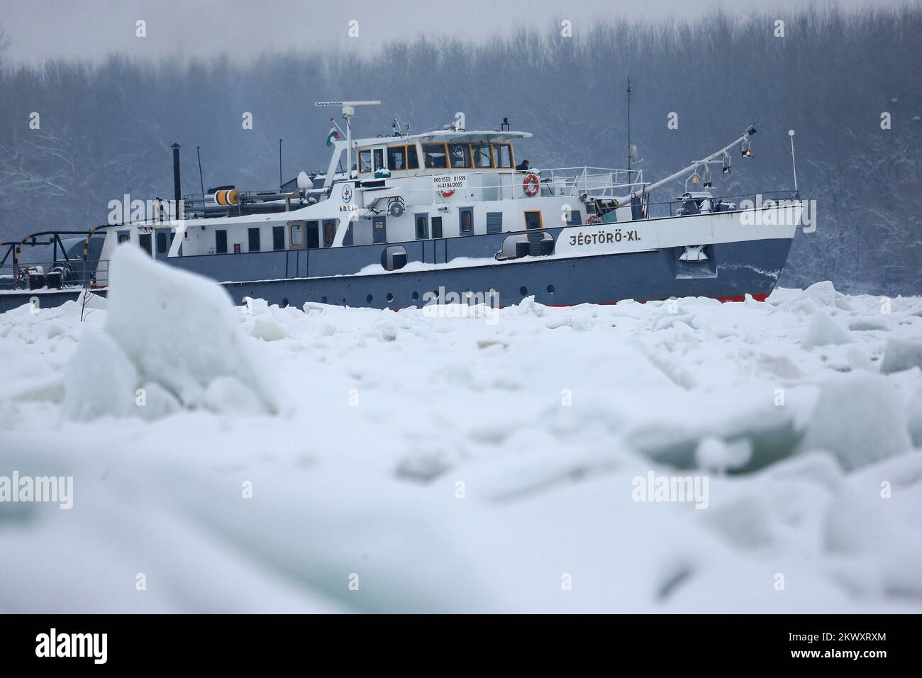 18.01.2017., Dalj, Croatia - Extremely cold weather continues to cause ...