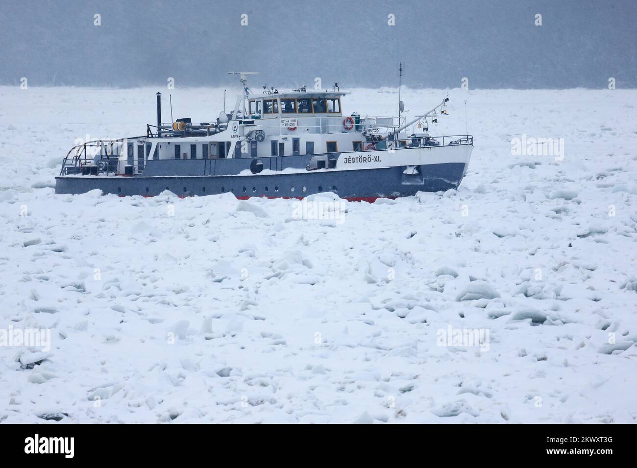 18.01.2017., Dalj, Croatia - Extremely cold weather continues to cause ...