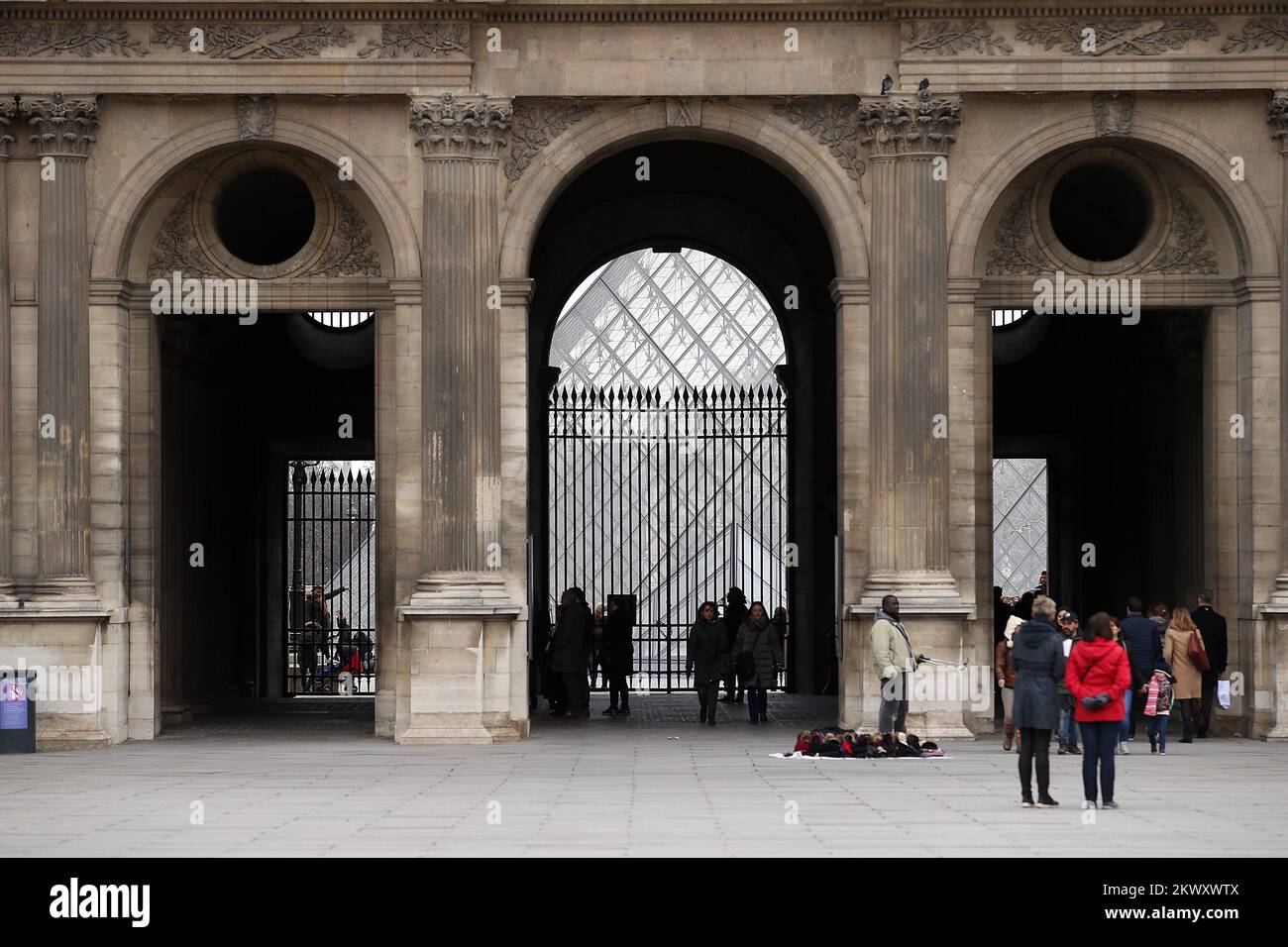 27.01.2017., Paris, France - The Louvre or the Louvre Museum is the ...