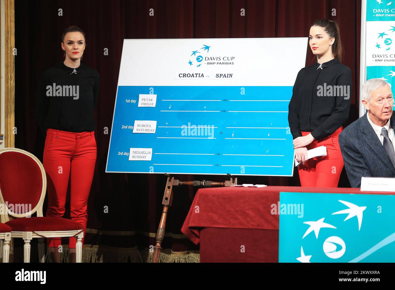 02.02.2017., Osijek, Croatia - Croatia will host Spain in Osijek for ...