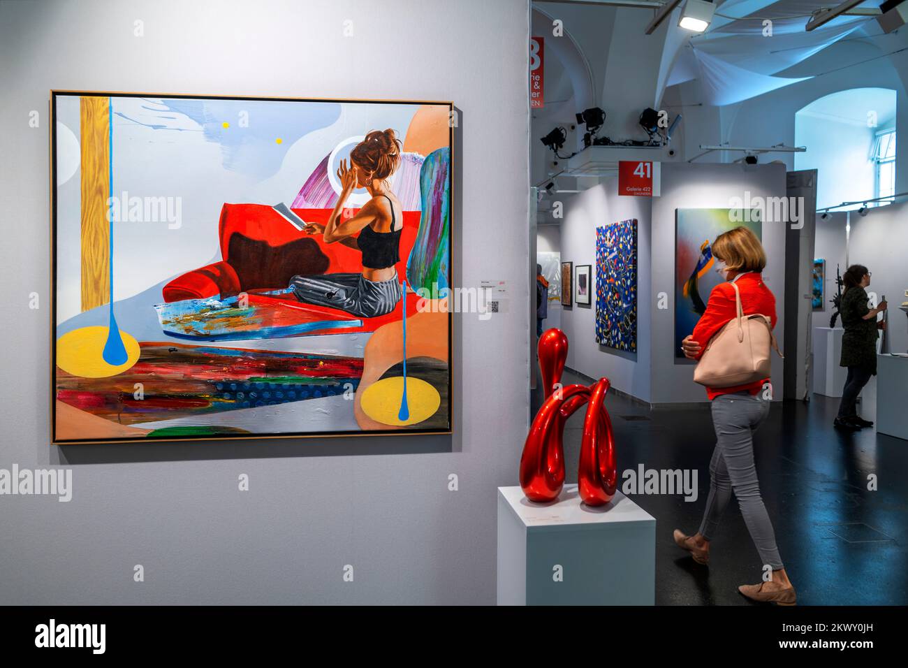 Contemporary Art Austria in the Museum Quartier Vienna, Austria. Art ...