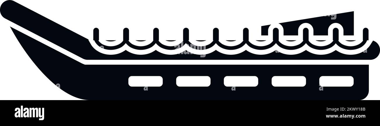 Disaster rescue boat icon simple vector. Life sea. Jacket power Stock ...