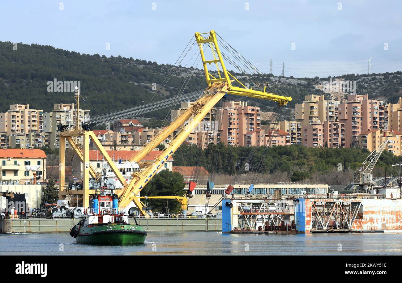25.02.2017., Croatia, Sibenik - In the Sibenik port sailed the Dutch ...