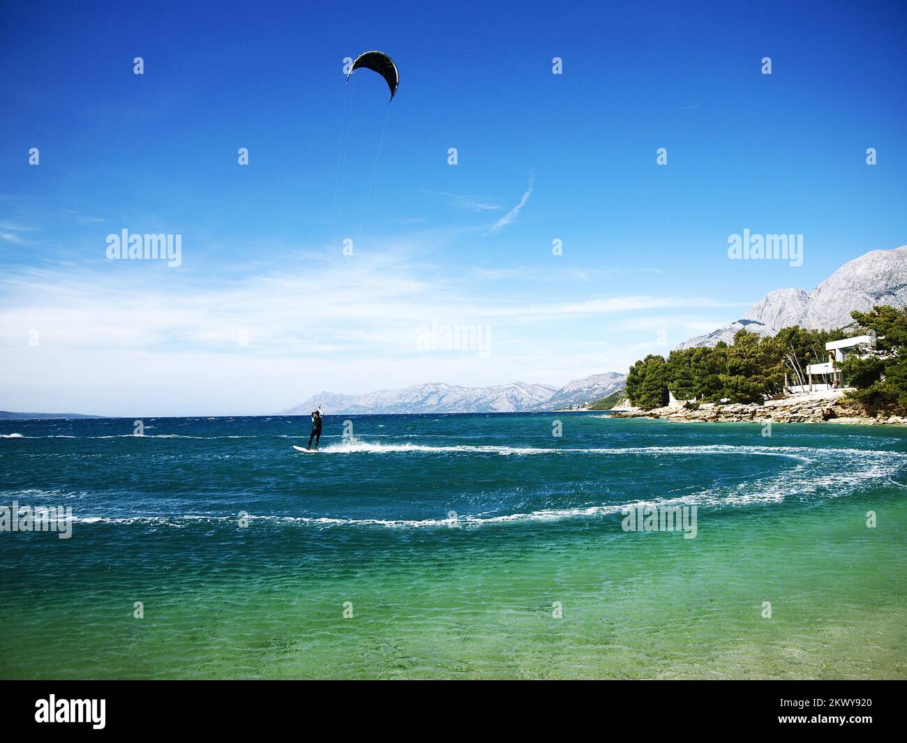 04.03.2017., Makarska, Croatia - Very south surfers is a unique ...