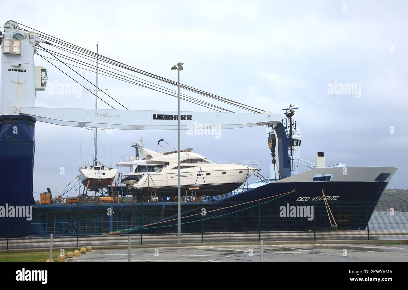 07.03.2017., Croatia, Sibenik - In the Sibenik port, Dutch cargo ship ...