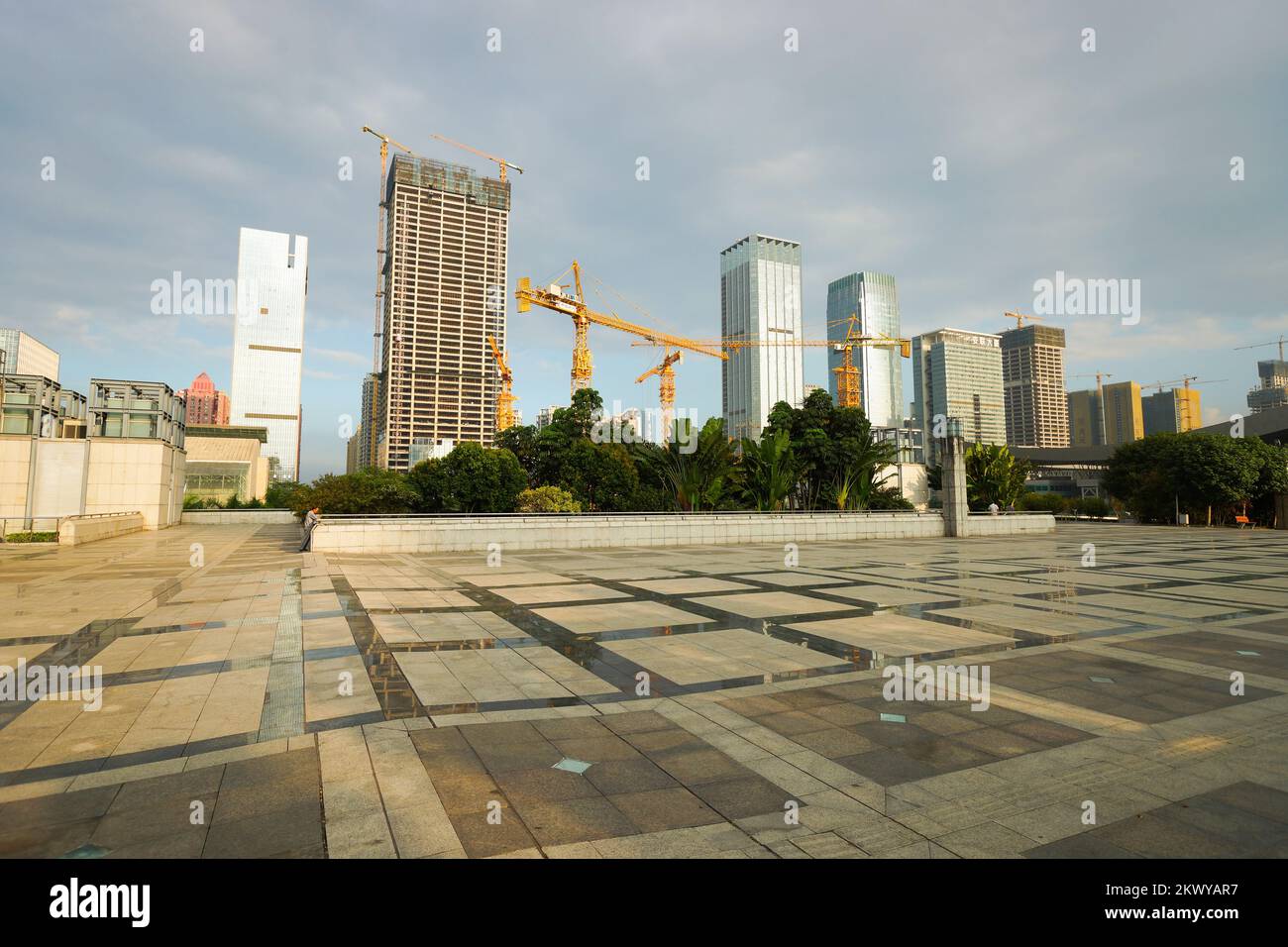 SHENZHEN - OCT 20: ShenZhen downtown on October 20, 2014 in Shenzhen ...