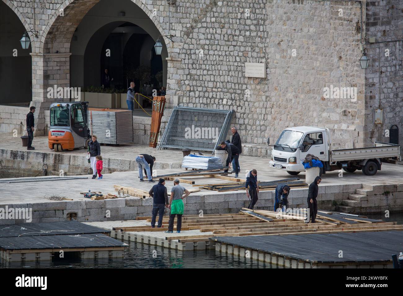08.03.2017., Croatia, Dubrovnik - City everyday life. In addition to ...