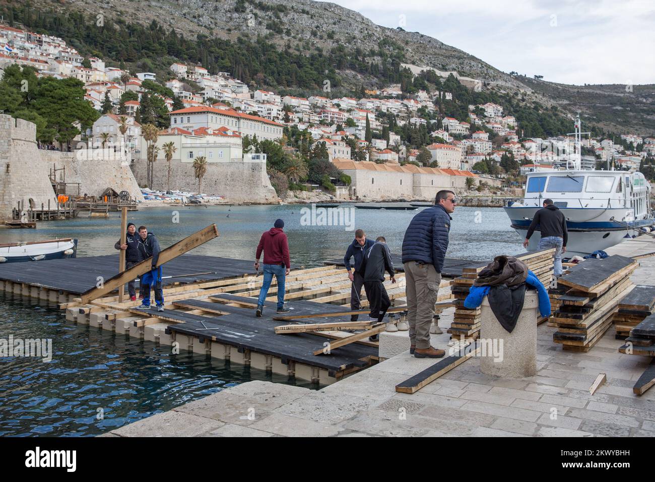 08.03.2017., Croatia, Dubrovnik - City everyday life. In addition to ...