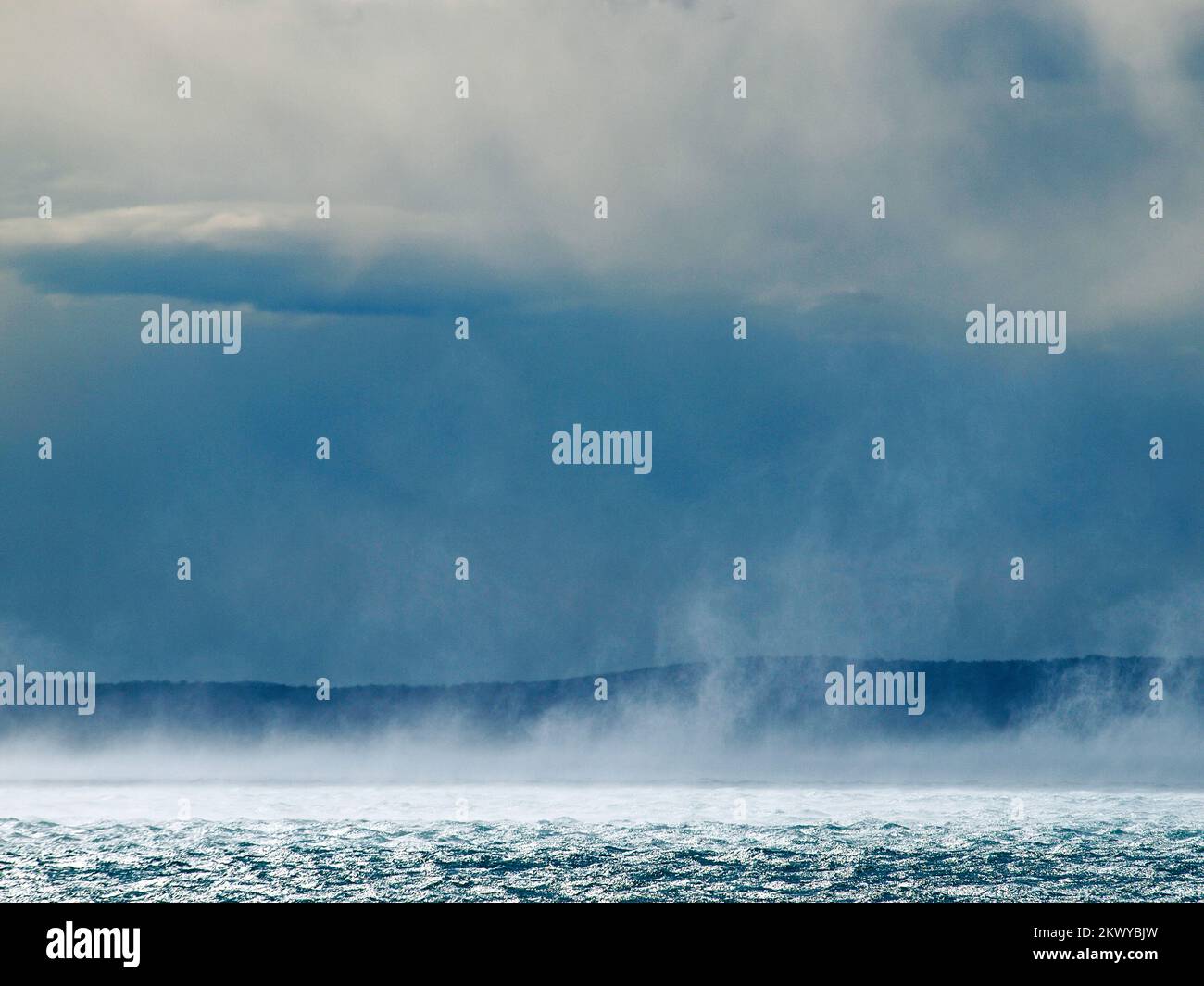 08.03.2017., Makarska, Croatia - Strong storm churns the sea. Photo ...