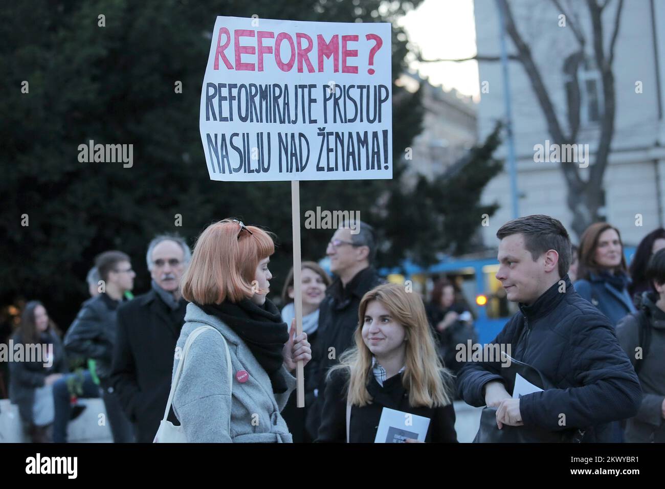 08.03.2017., Zagreb, Croatia - Night March for International Women's ...