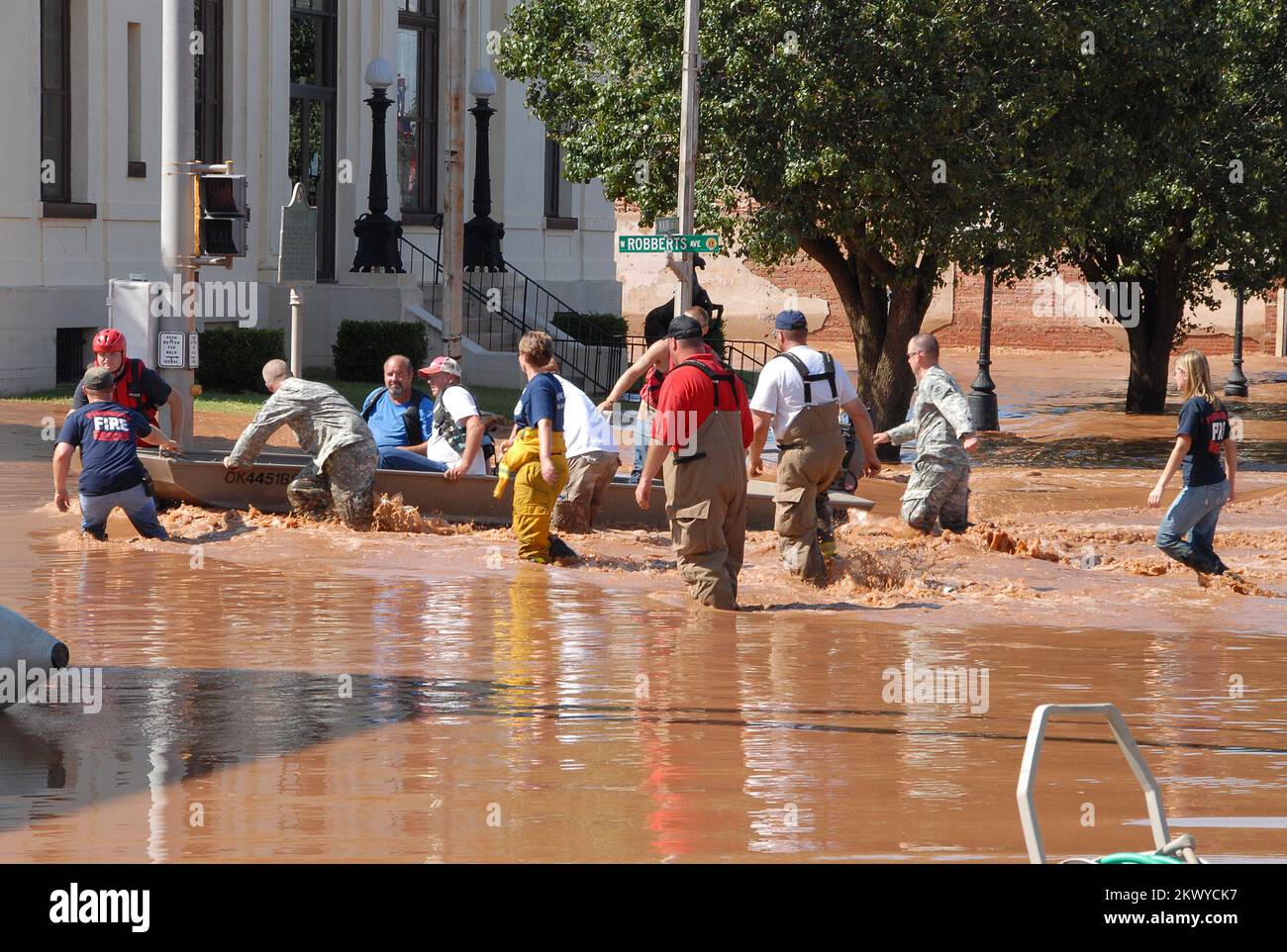 Flood rescue boat hi-res stock photography and images - Alamy