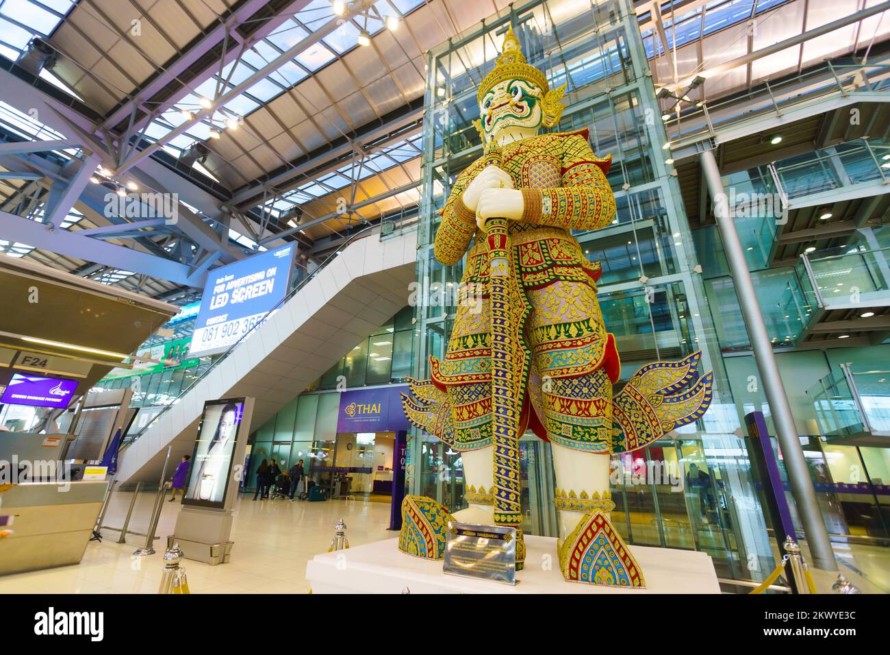 BANGKOK, THAILAND - NOV 07: Suvarnabhumi Airport interior on November ...