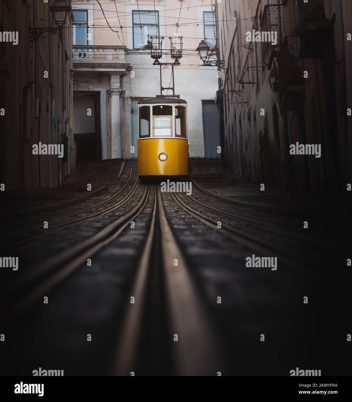 Bica Funicular (Elevador da Bica) - Lisbon, Portugal Stock Photo - Alamy