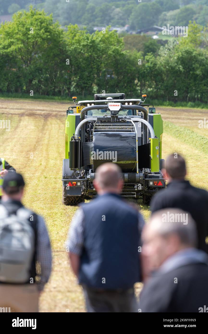 Farmers attending Scotgrass, a grassland event where farmers can look ...