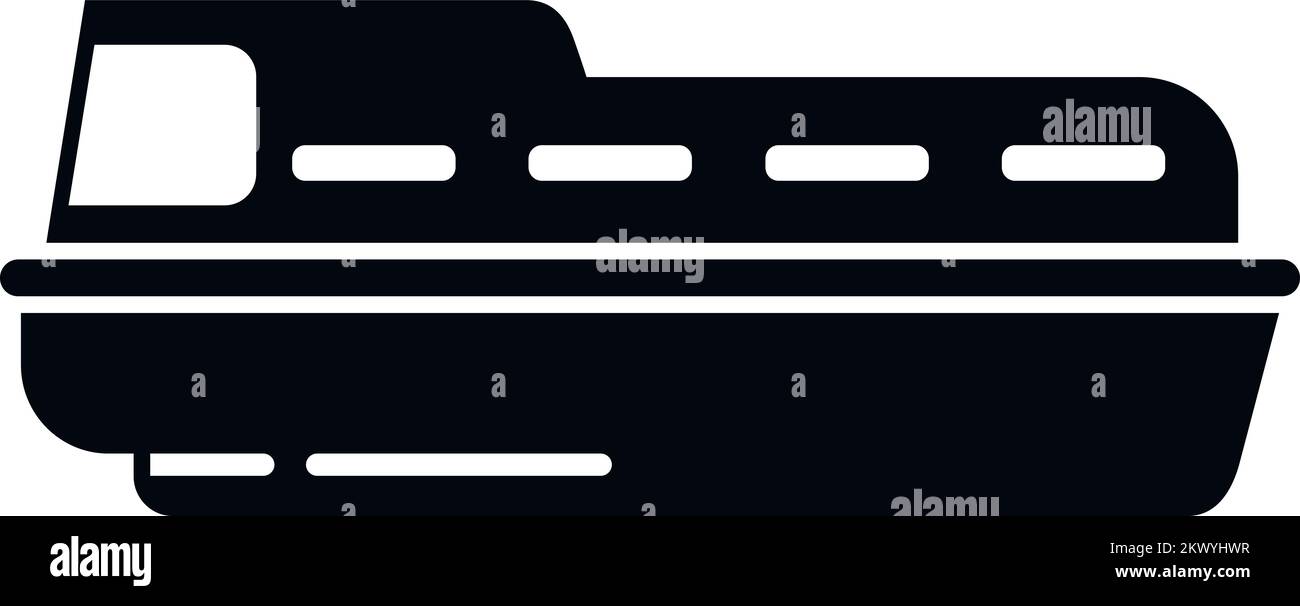 Safety boat icon simple vector. Rescue boat. Sea life Stock Vector ...