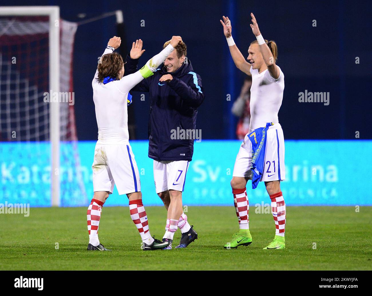 Ivan rakitic luka modric national football team hi-res stock ...
