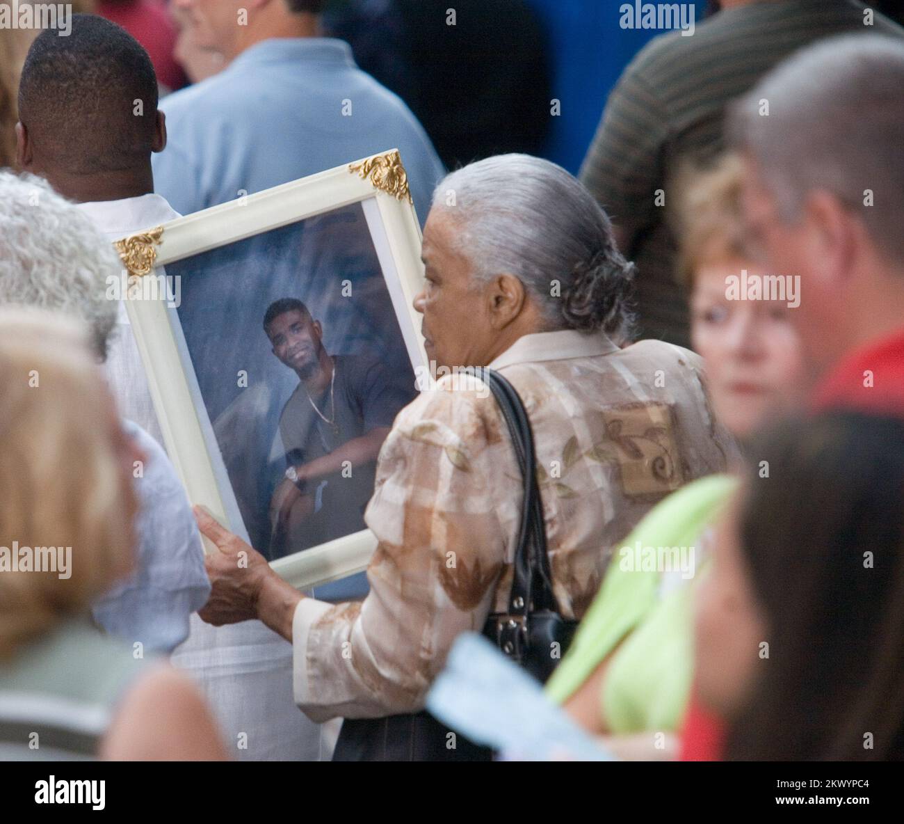 Terrorist Attack, New York, NY, September 11, 2007 A Grandmother mourns ...