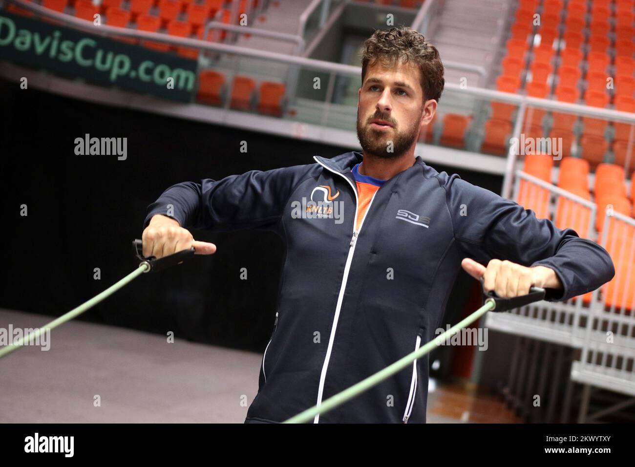 05.04.2017., Zenica, Bosnia and Herzegovina - Dutch tennis player Robin ...