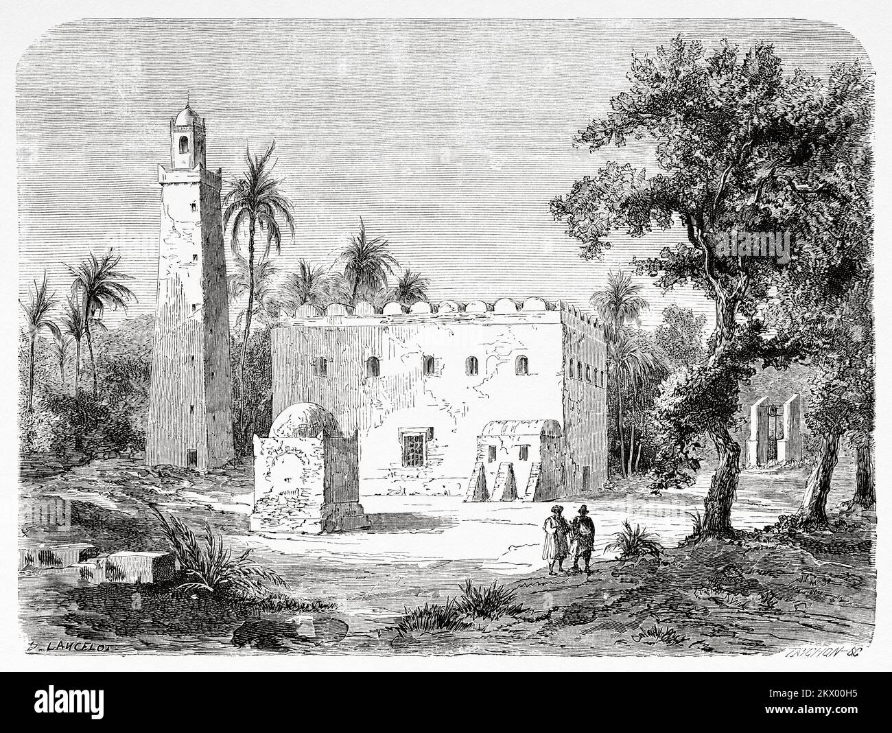 Old arabian mosque in Tadjoura, Libya. North Africa Stock Photo - Alamy