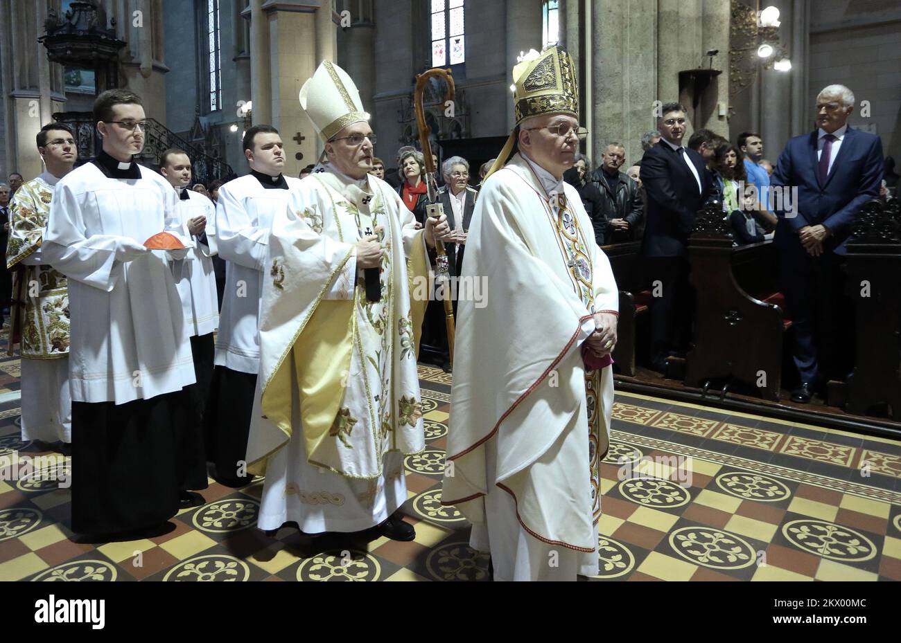 16.04.2017., Zagreb, Croatia - Zagreb Archbishop Cardinal Josip Bozanic ...