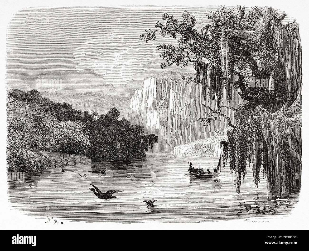 View of the Glenelg river western boundary of the Australian states of ...