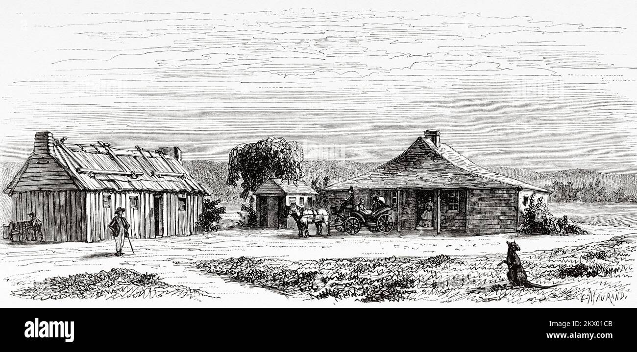 Station de Yering, region of Yarra Valley at north east of Melbourne ...