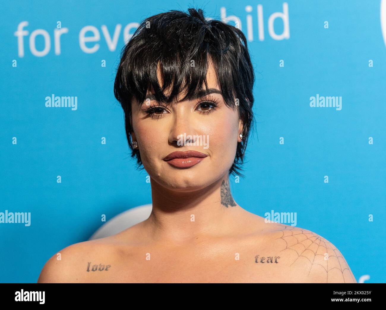 Demi Lovato 2022 Blue Hair Photoshoot