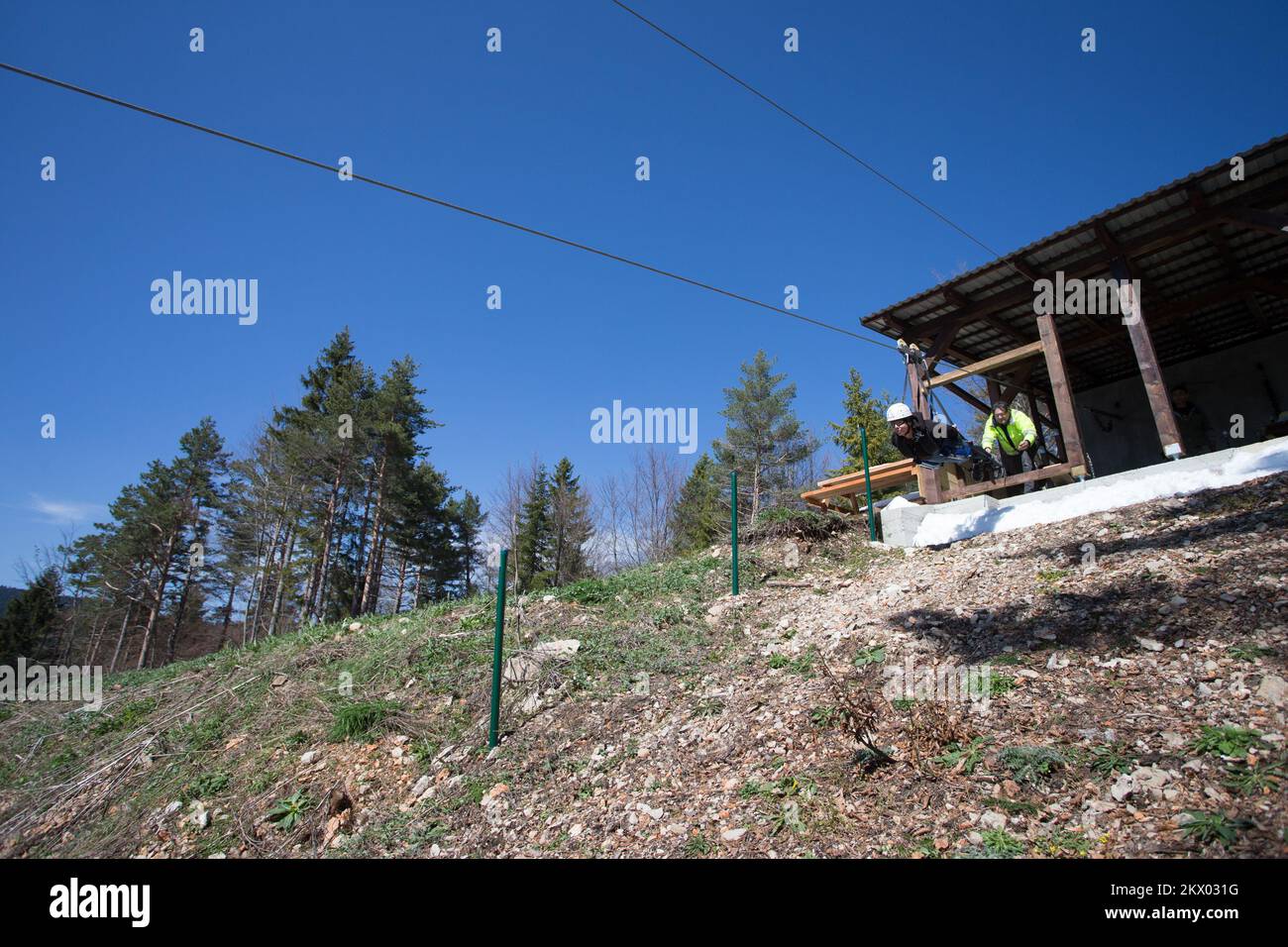 22.04.2017., Croatia, Rudopolje - Zip line - Watch out for the bear is ...