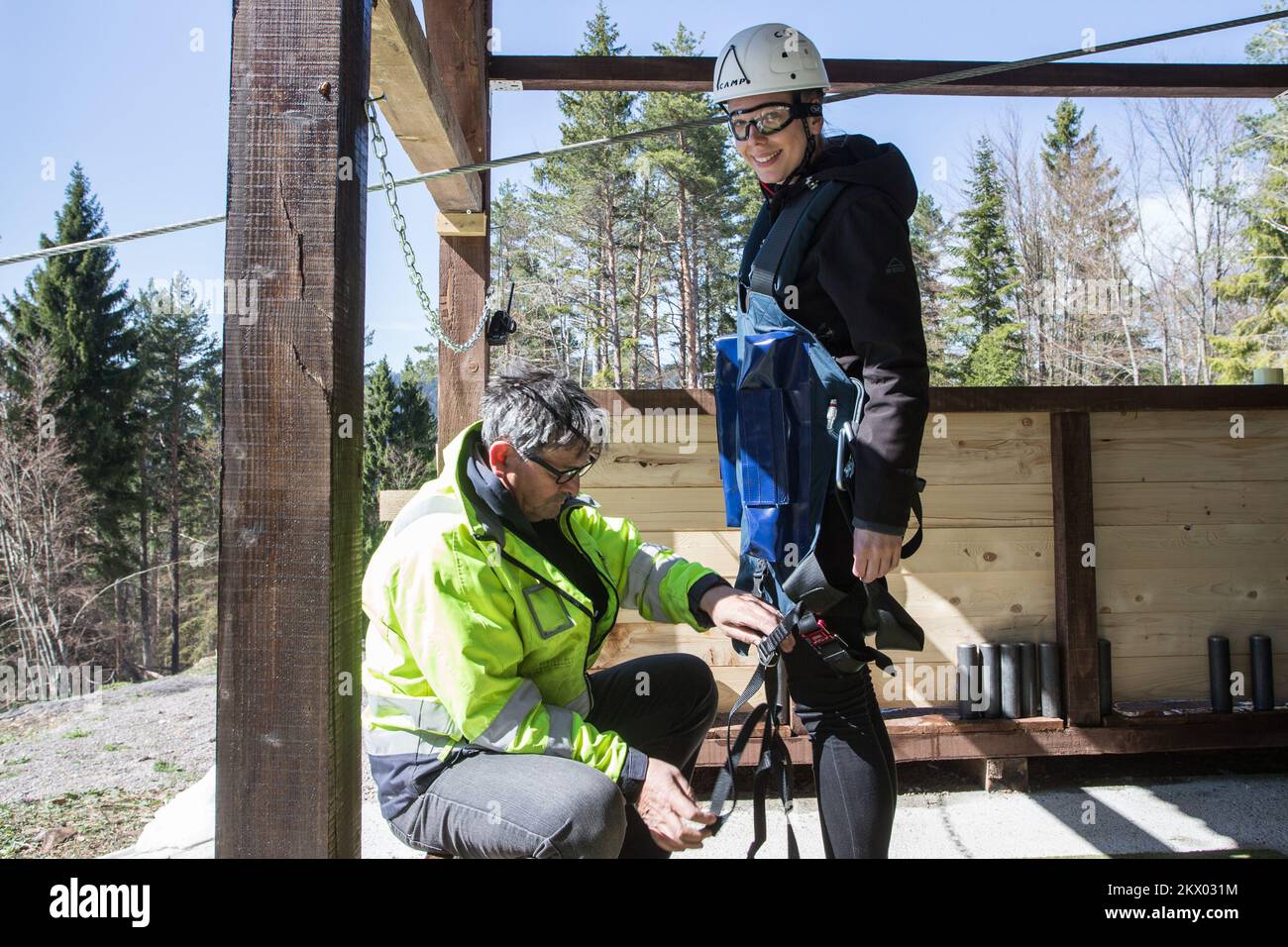22.04.2017., Croatia, Rudopolje - Zip line - Watch out for the bear is ...