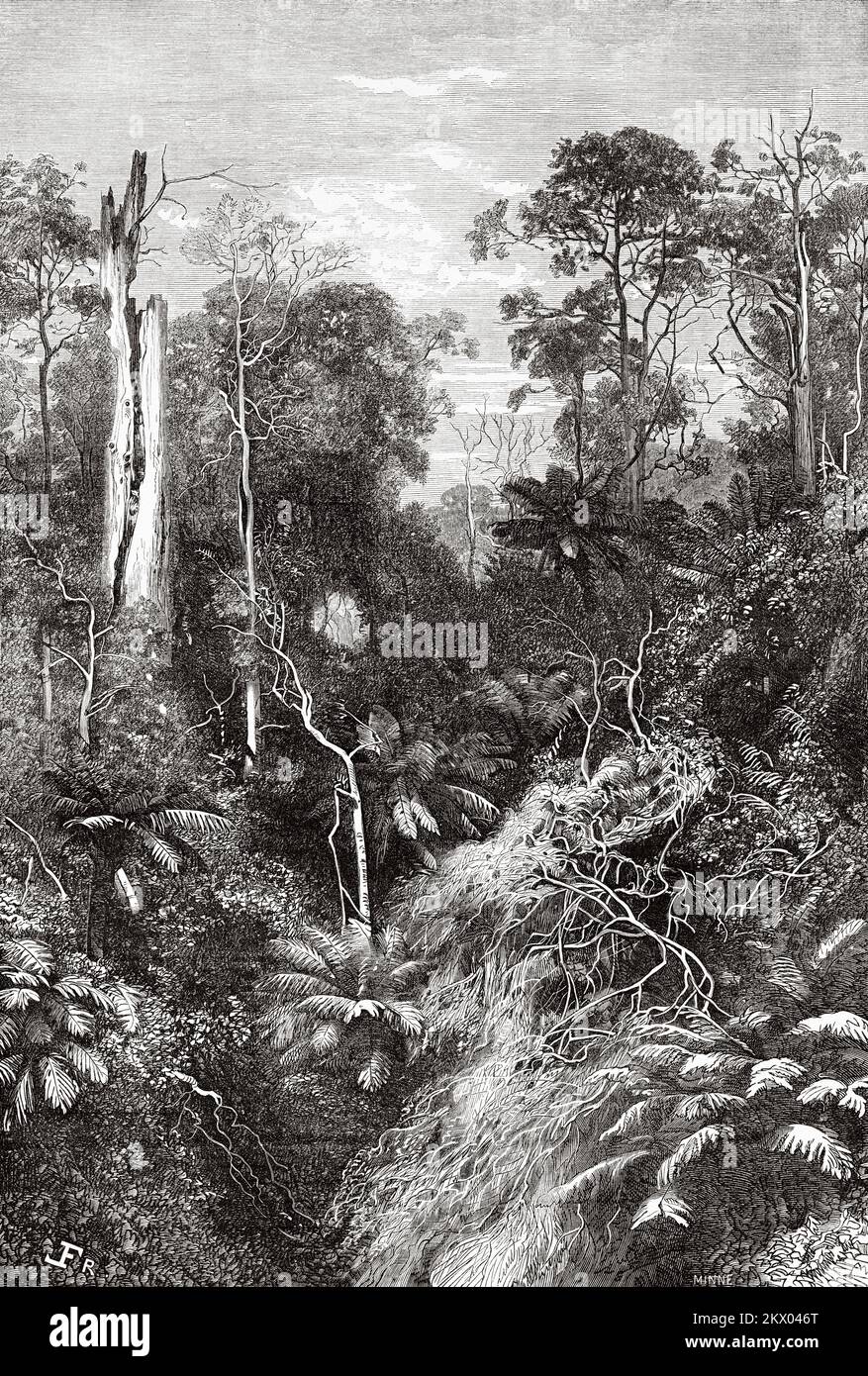 Natural landscape, Australian states of Victoria, Australia. Souvenir ...